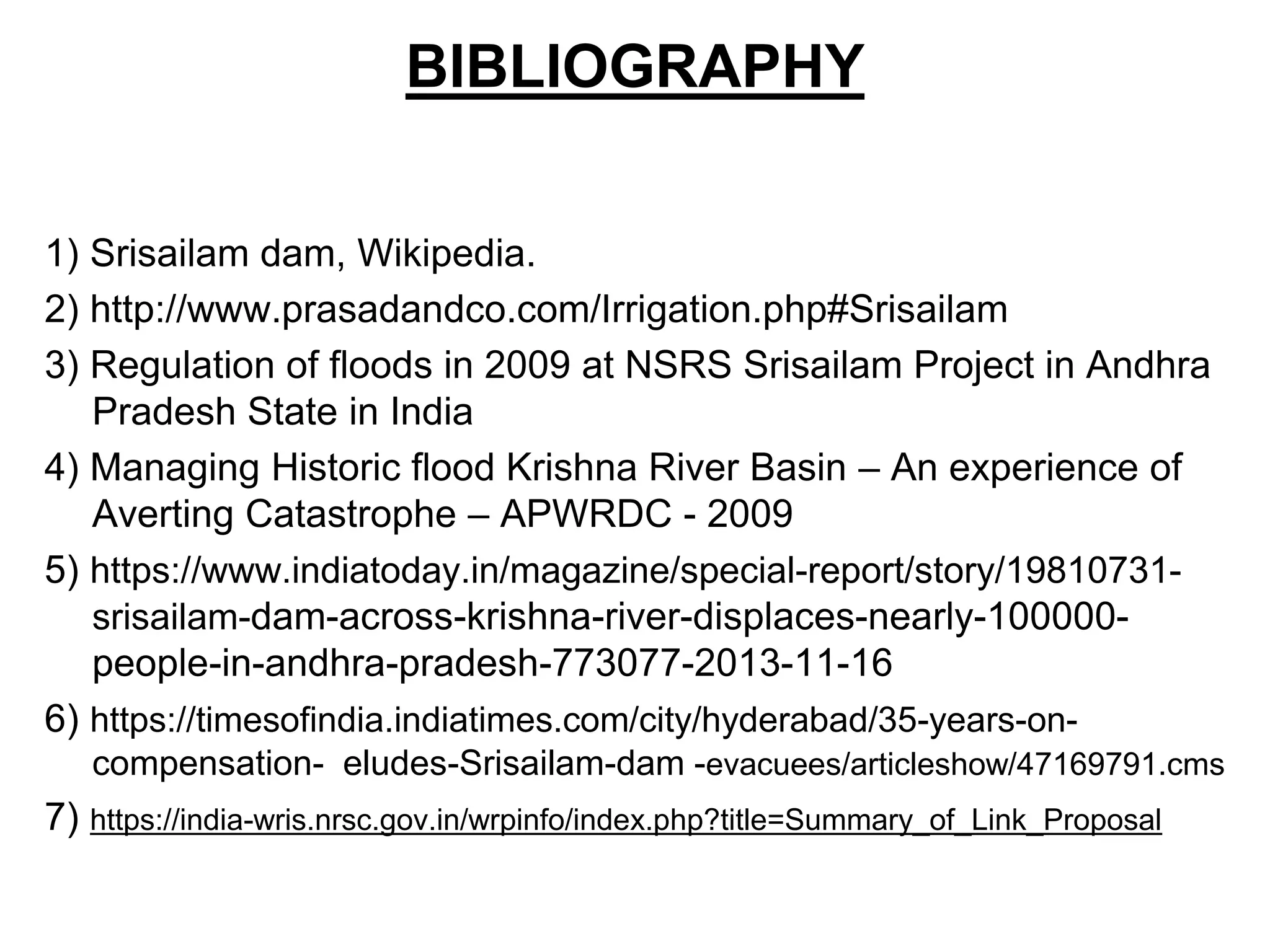 Srisailam project final | PPT