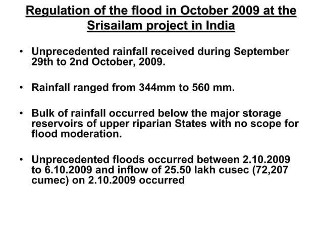 Srisailam project final | PPT