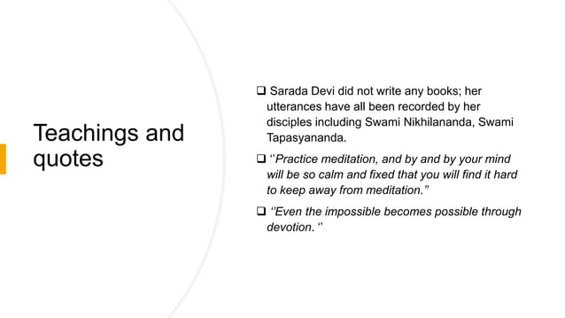Sri sarada devi | PPT