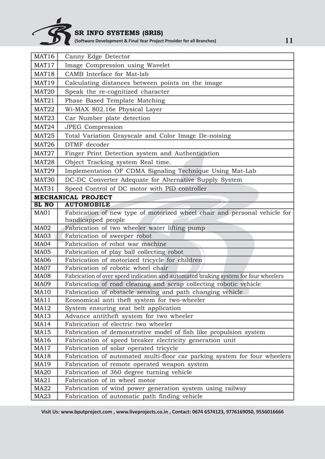 Sris @ bput project | PDF