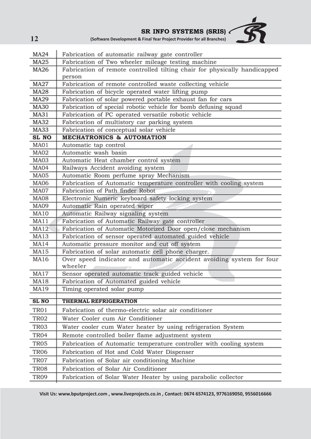 Sris @ bput project | PDF
