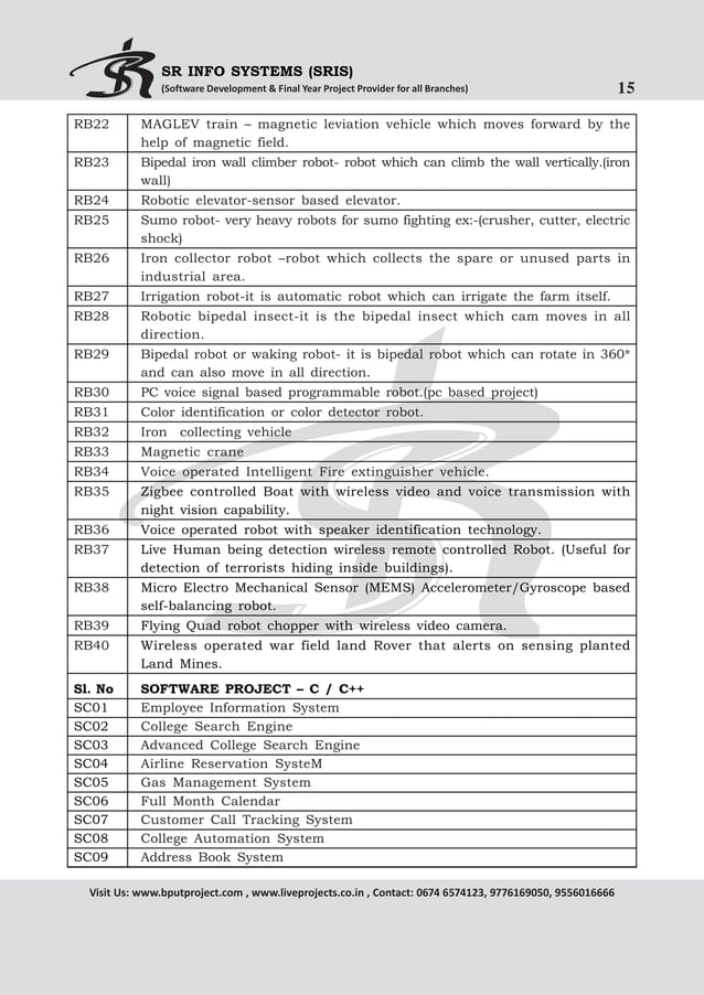 Sris @ bput project | PDF
