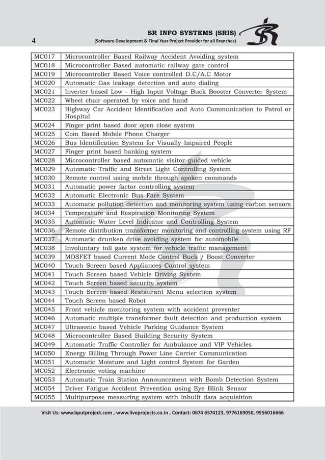 Sris @ bput project | PDF