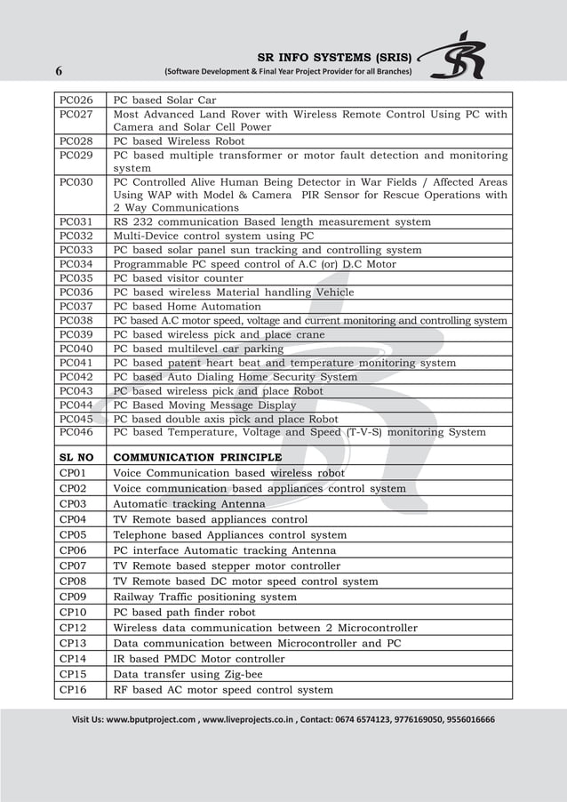 Sris @ bput project | PDF
