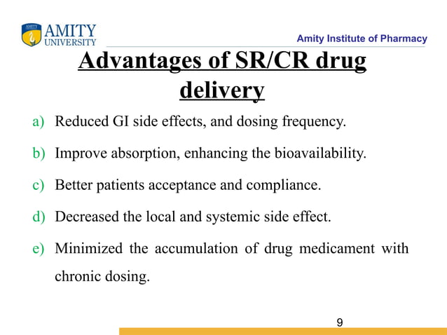 Controlled And Sustained Release Formulation Ppt