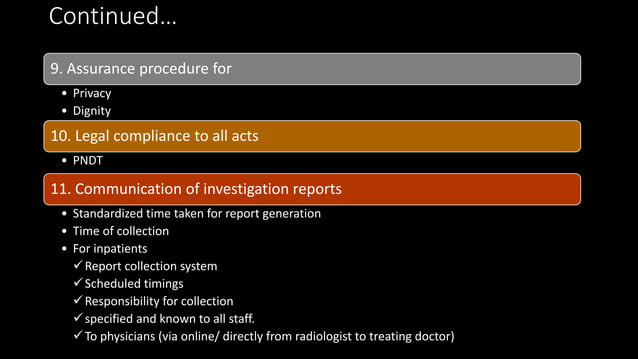 Radiology Department Quality (SPO- Structure, Process, Outcome) | PPT