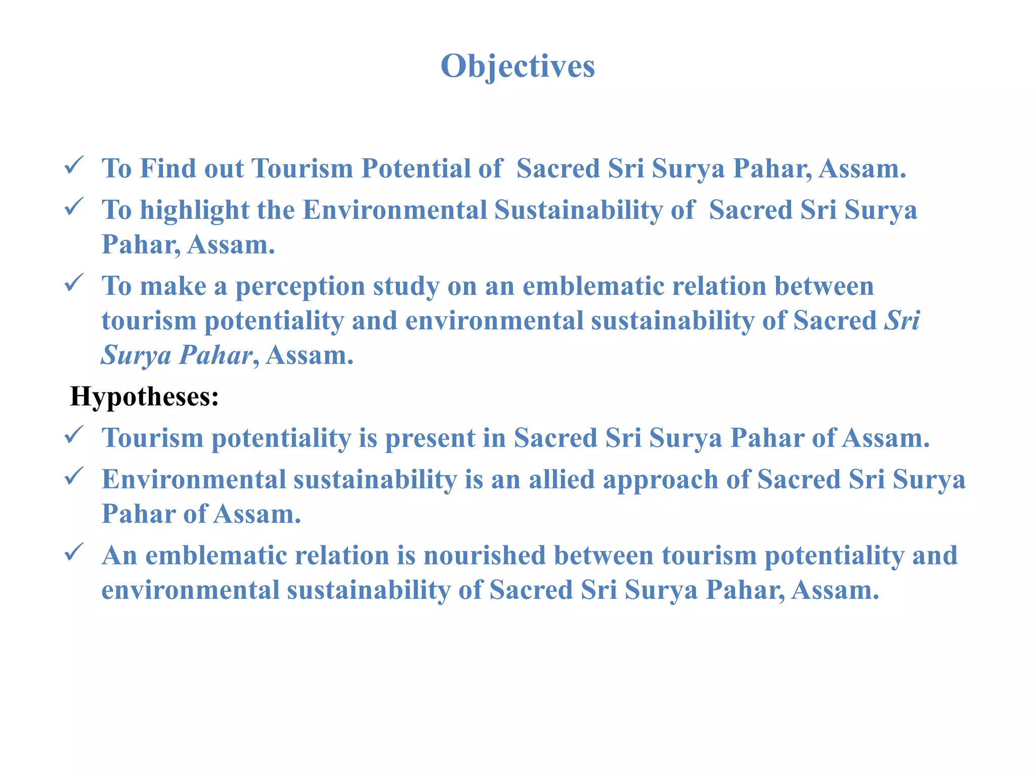 Tourism Potentiality and Environmental Sustainability of Sacred Sri ...