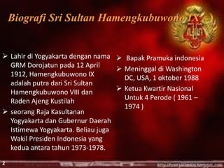 Sri Sultan Hamengku Buwono IX | PPTX