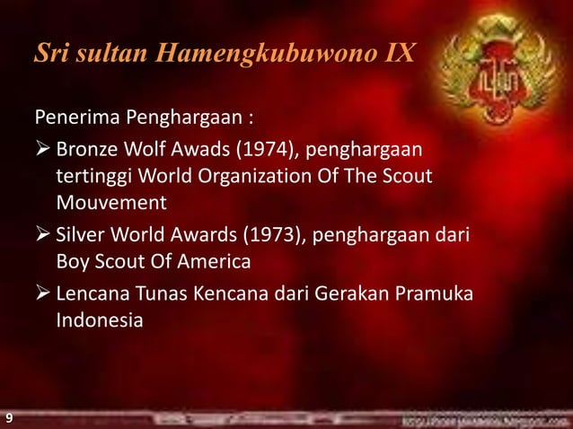 Sri Sultan Hamengku Buwono IX | PPTX
