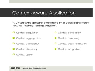 Context Awareness in Mobile Computing | PPT