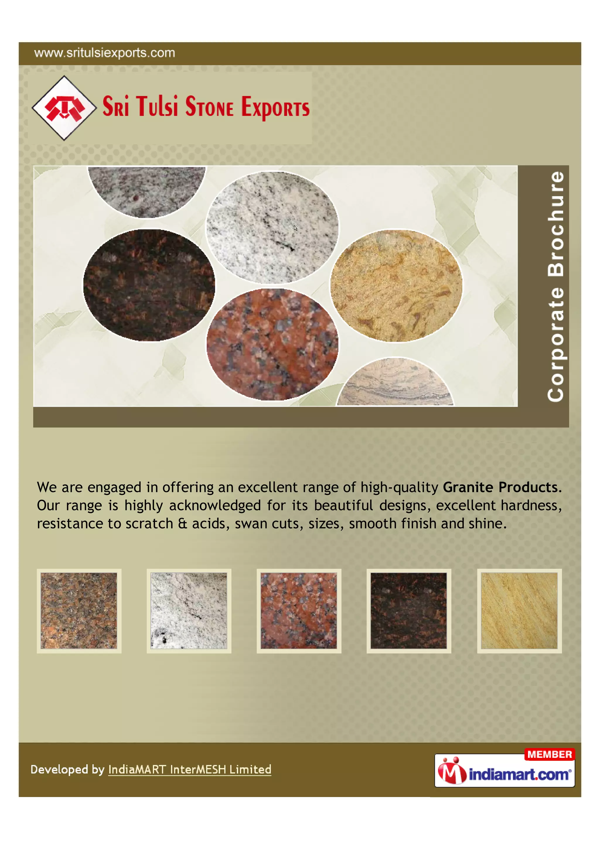 Sri Tulsi Stone Exports, Hyderabad, Pearl Granite | PDF