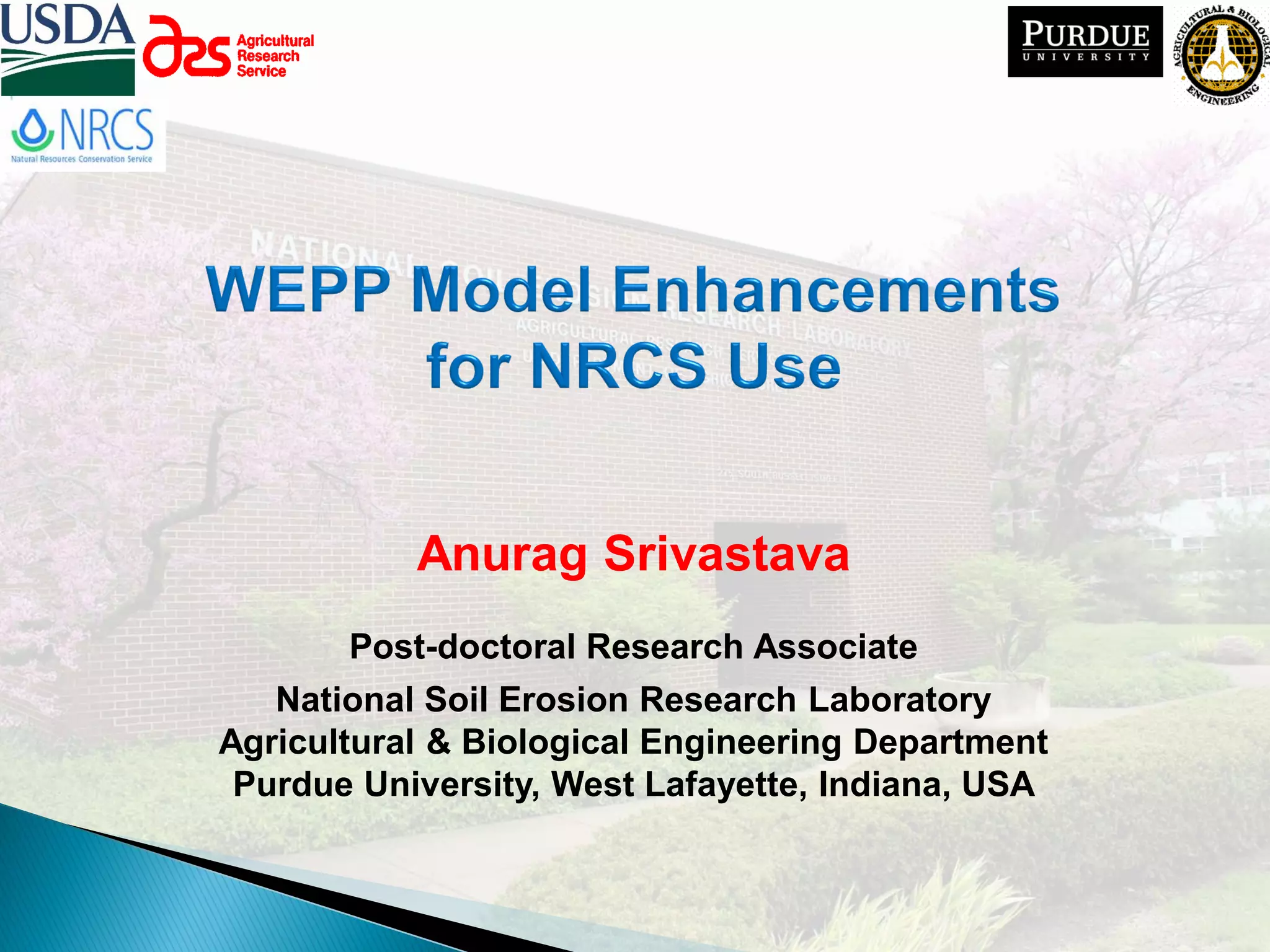 WEPP Model Enhancements for NRCS Use | PPT