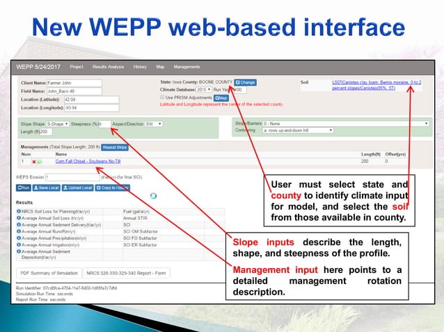 WEPP Model Enhancements for NRCS Use | PPT