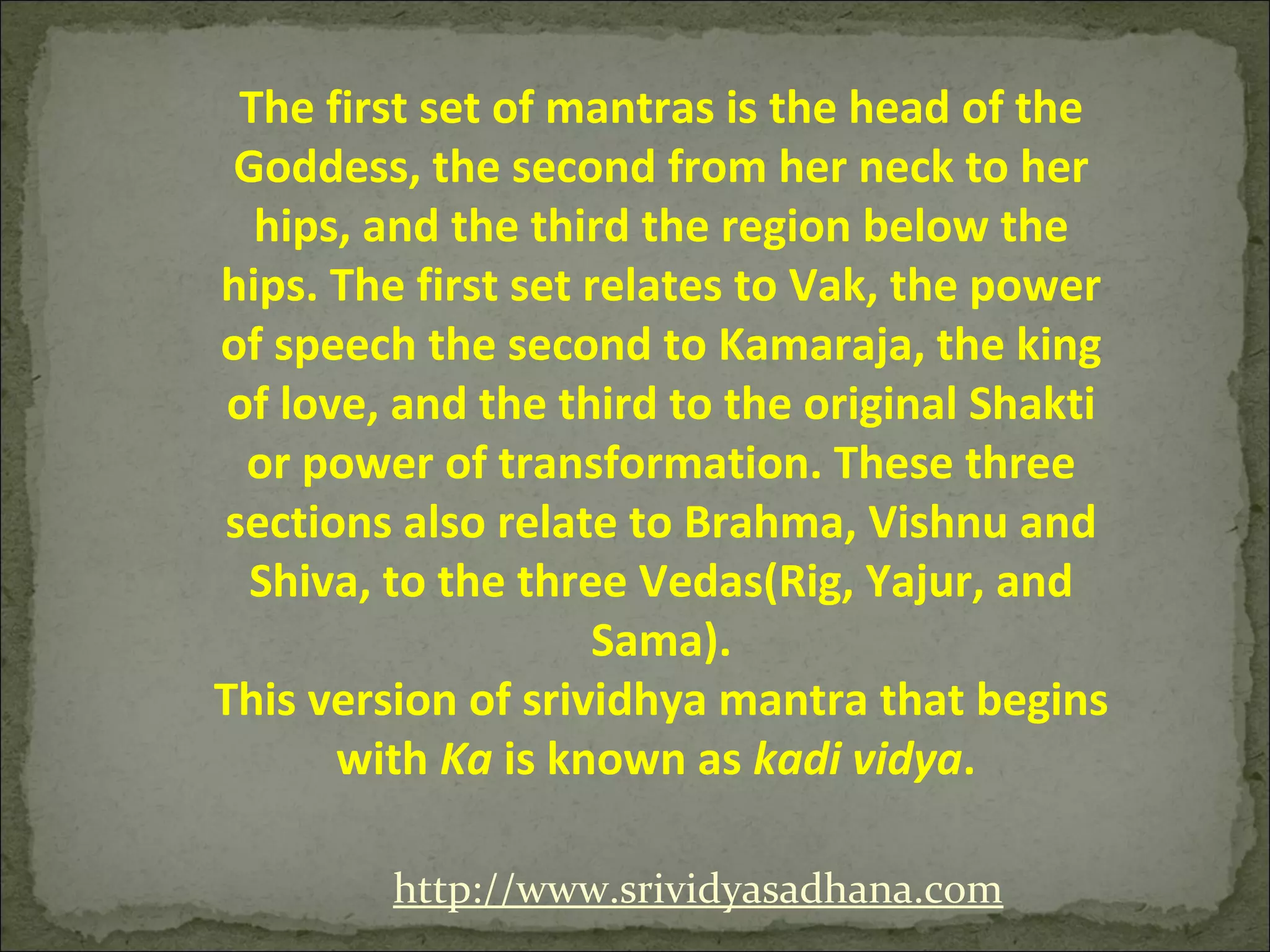 Sri vidhya mantra | PPT