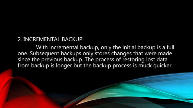 BACKUP & RECOVERY IN DBMS | PPTX | Databases | Computer Software and Applications
