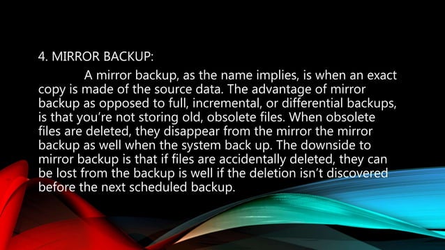 BACKUP & RECOVERY IN DBMS | PPTX | Databases | Computer Software and Applications