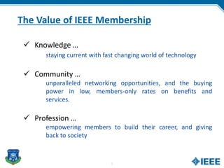 IEEE Membership Benefits for Students | PPSX | Student Financial Aid ...