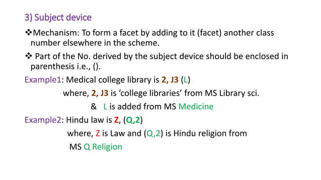 Colon Classification: An Overview | PPT
