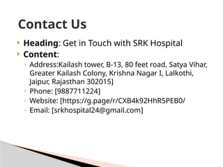SRK (Shri Rama Krishna) Superspeciality Hospitalc | PPT
