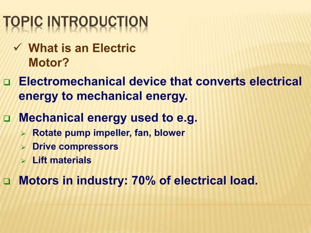 Electric Motor... | PPTX