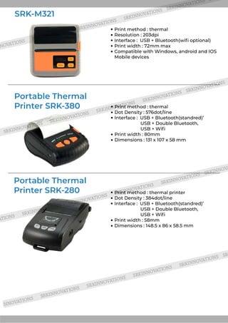 Srk thermal and label printers | PDF