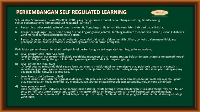 SELF REGULATED LEARNING | PPTX