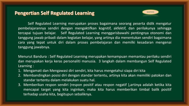 SELF REGULATED LEARNING | PPTX