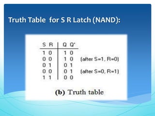 Sr Latch or Flip Flop | PPTX