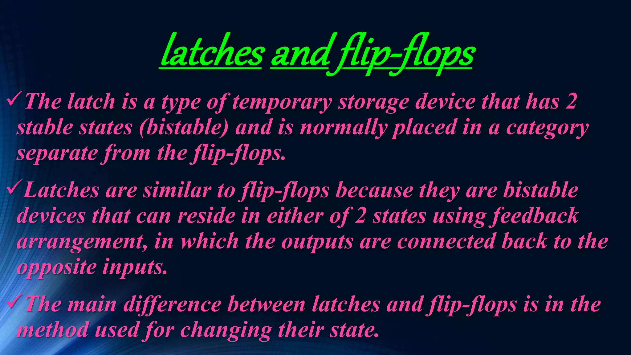 S-R Latch | PPTX | Computer Peripherals | Computing