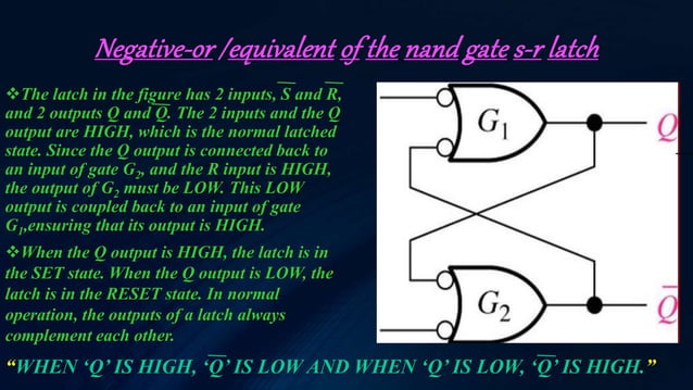 S-R Latch | PPTX | Computer Peripherals | Computing
