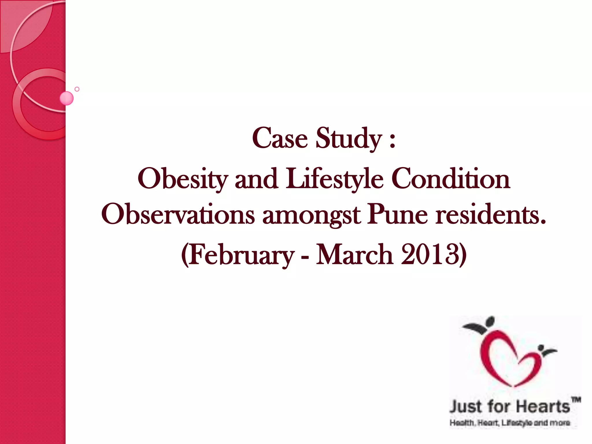 Obesity & Lifestyle Condition Case Study | PPTX