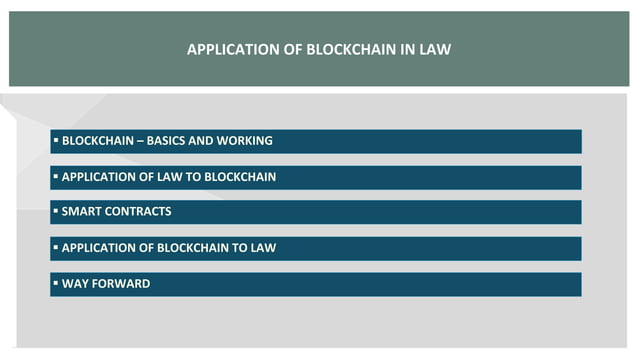 Application of blockchain in law | PDF | Financial Regulation | Economy
