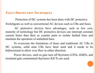 wireless fault protection and detection for dc microgrid | PPTX