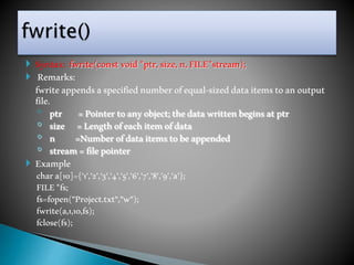 File Handling in C | PPTX