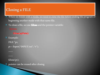 File Handling in C | PPT