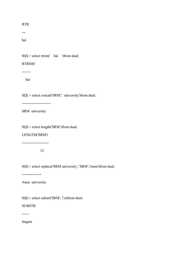 dbms lab manual | PDF | Databases | Computer Software and Applications