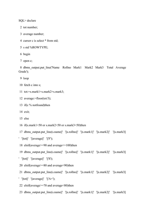 dbms lab manual | PDF | Databases | Computer Software and Applications