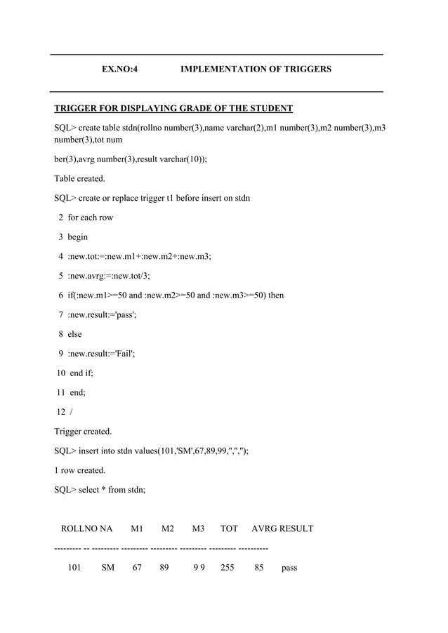 dbms lab manual | PDF | Databases | Computer Software and Applications