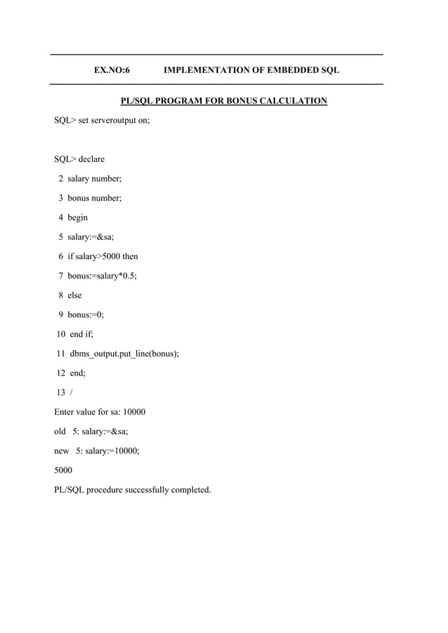 dbms lab manual | PDF | Databases | Computer Software and Applications