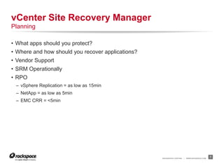 VMware Site Recovery Manager - Architecting a DR Solution - Best ...
