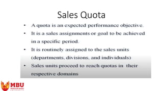 Sales and Retail management - Territory and quota management | PPTX