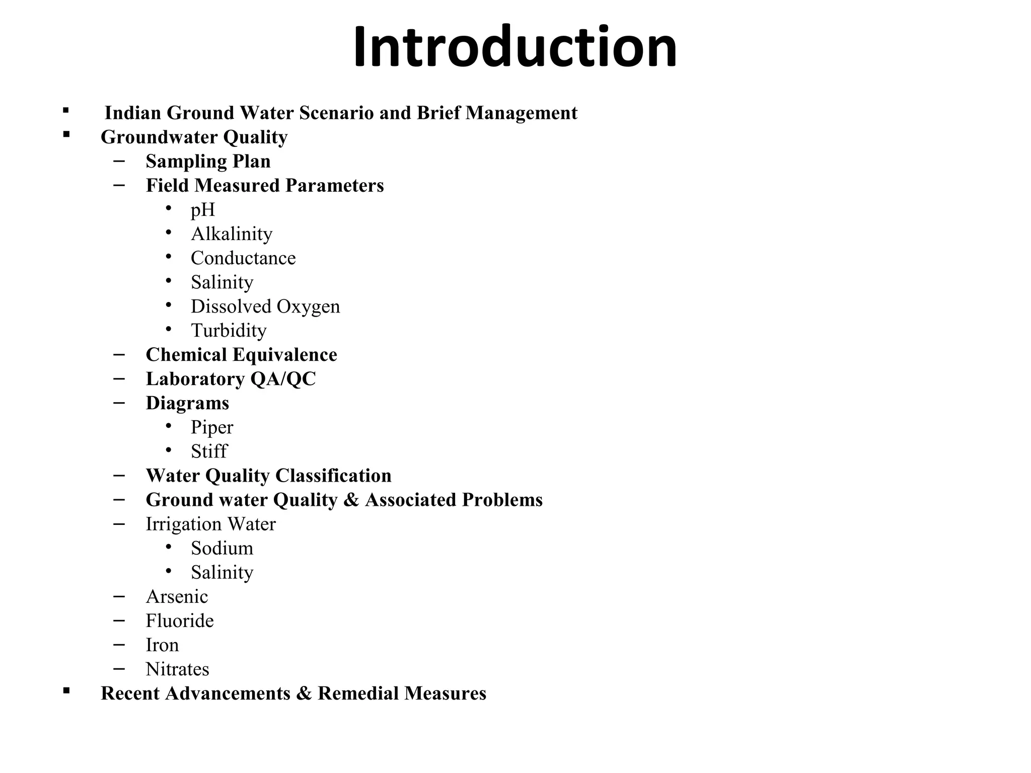 Ground water sampling & Analysis technique | PPT