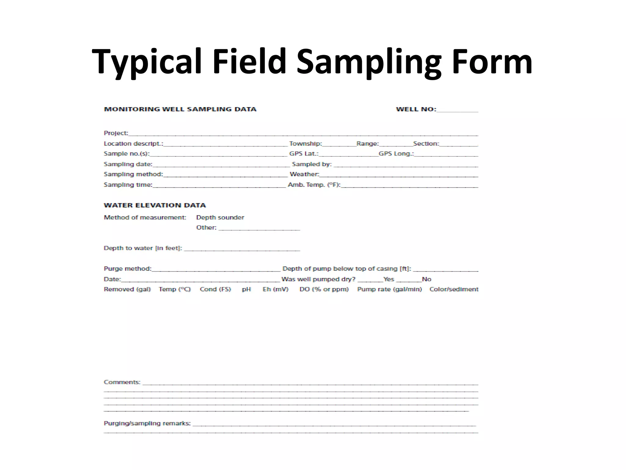 Ground water sampling & Analysis technique | PPT
