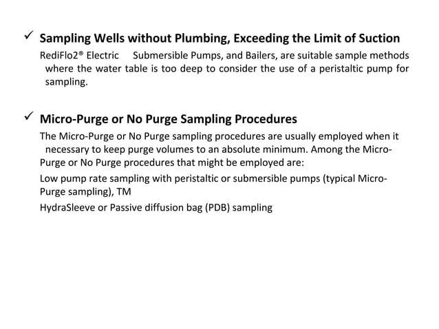 Ground water sampling & Analysis technique | PPT | Chemistry | Science