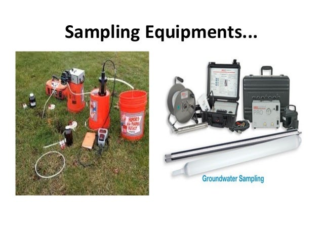 Ground water sampling & Analysis technique