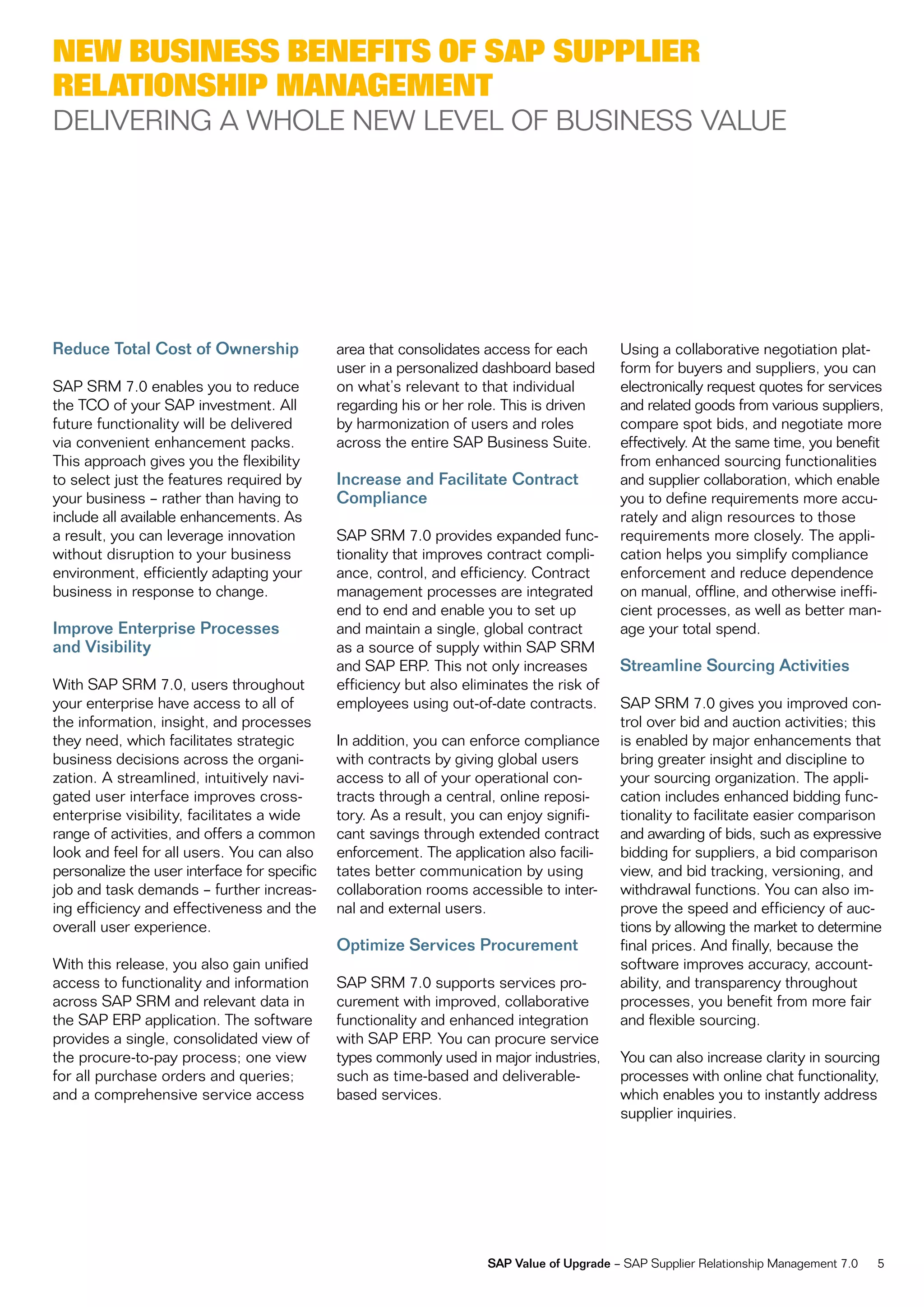 Srm 7.0 value of upgrading | PDF