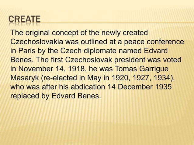Separation of Czechoslovakia to the Czech and Slovak Republic
