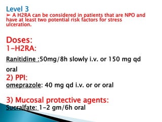 stress related mucosal disease prophylaxis in critically ill patients ...