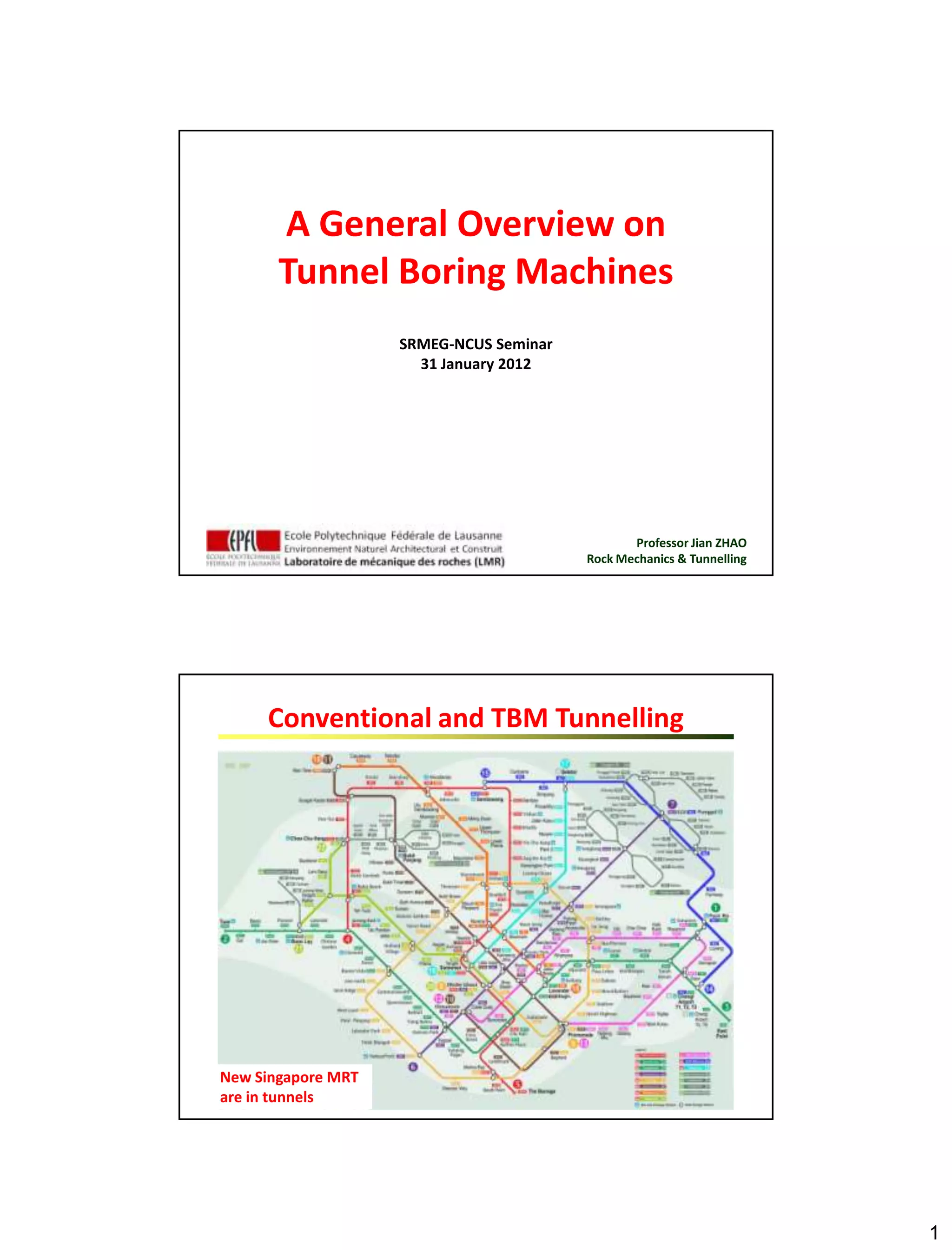 Tunnel Boring Machines (TBM) | PDF