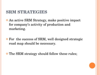 Srm Presentation | PPT
